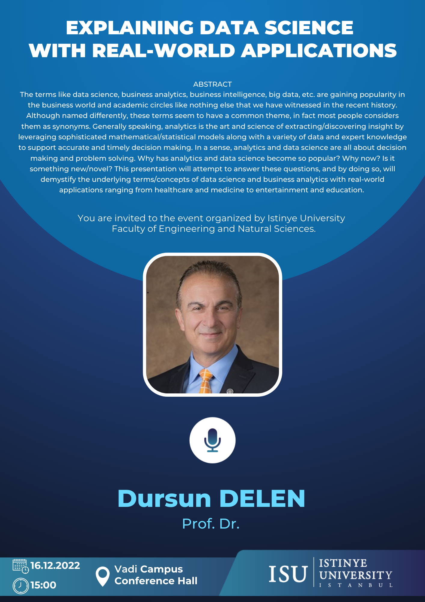 Explaining Data Science with Real-World Applications | İstinye University