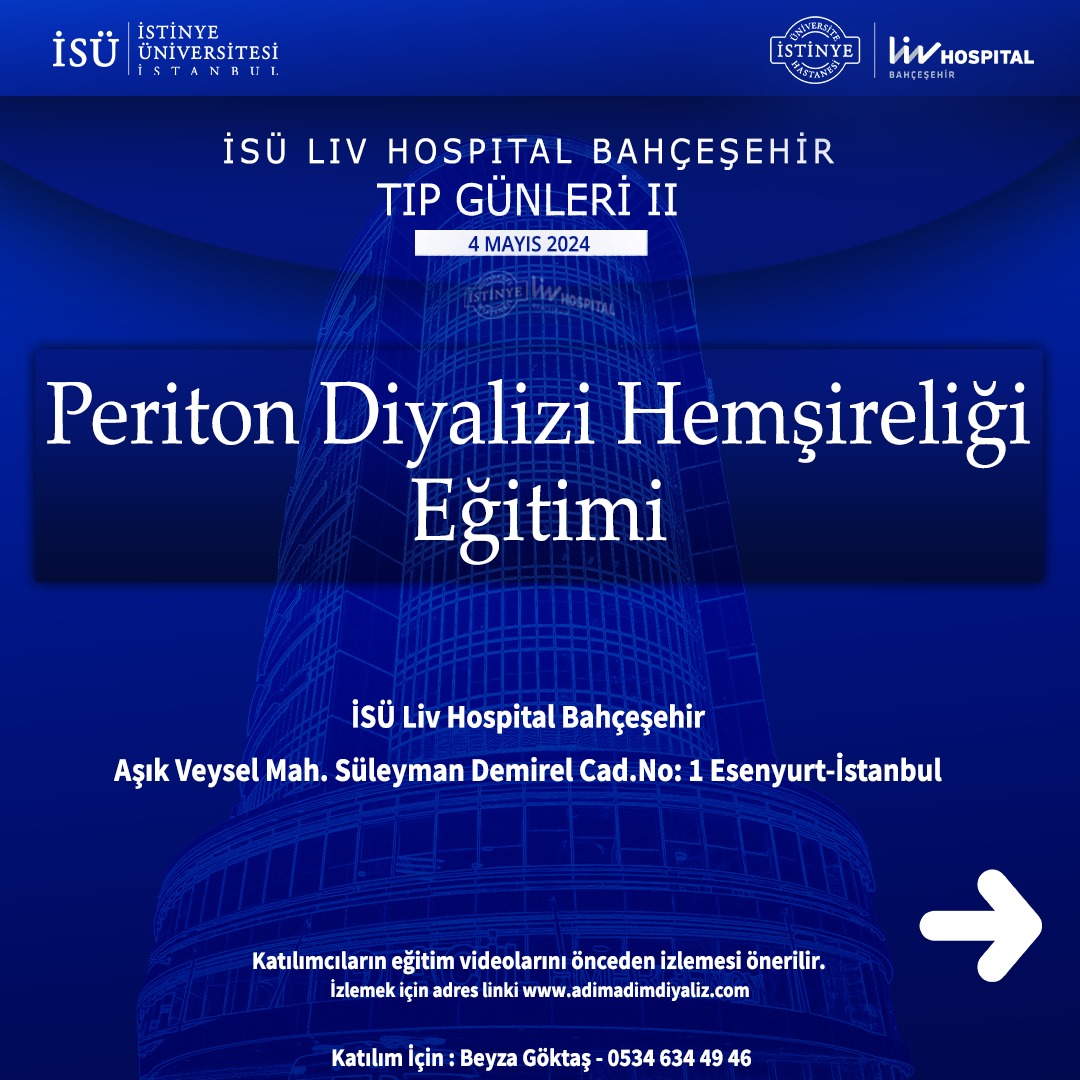 Periton Diyalizi Hemşireliği Eğitimi | İstinye Üniversitesi