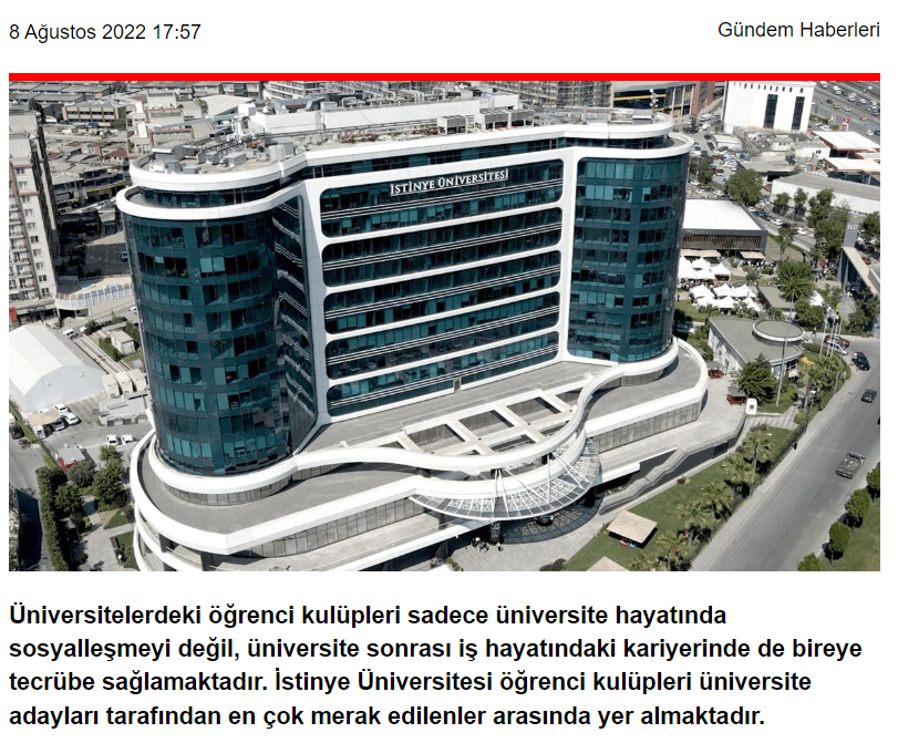 İstinye Üniversitesi Öğrenci Kulüpleri | İstinye Üniversitesi