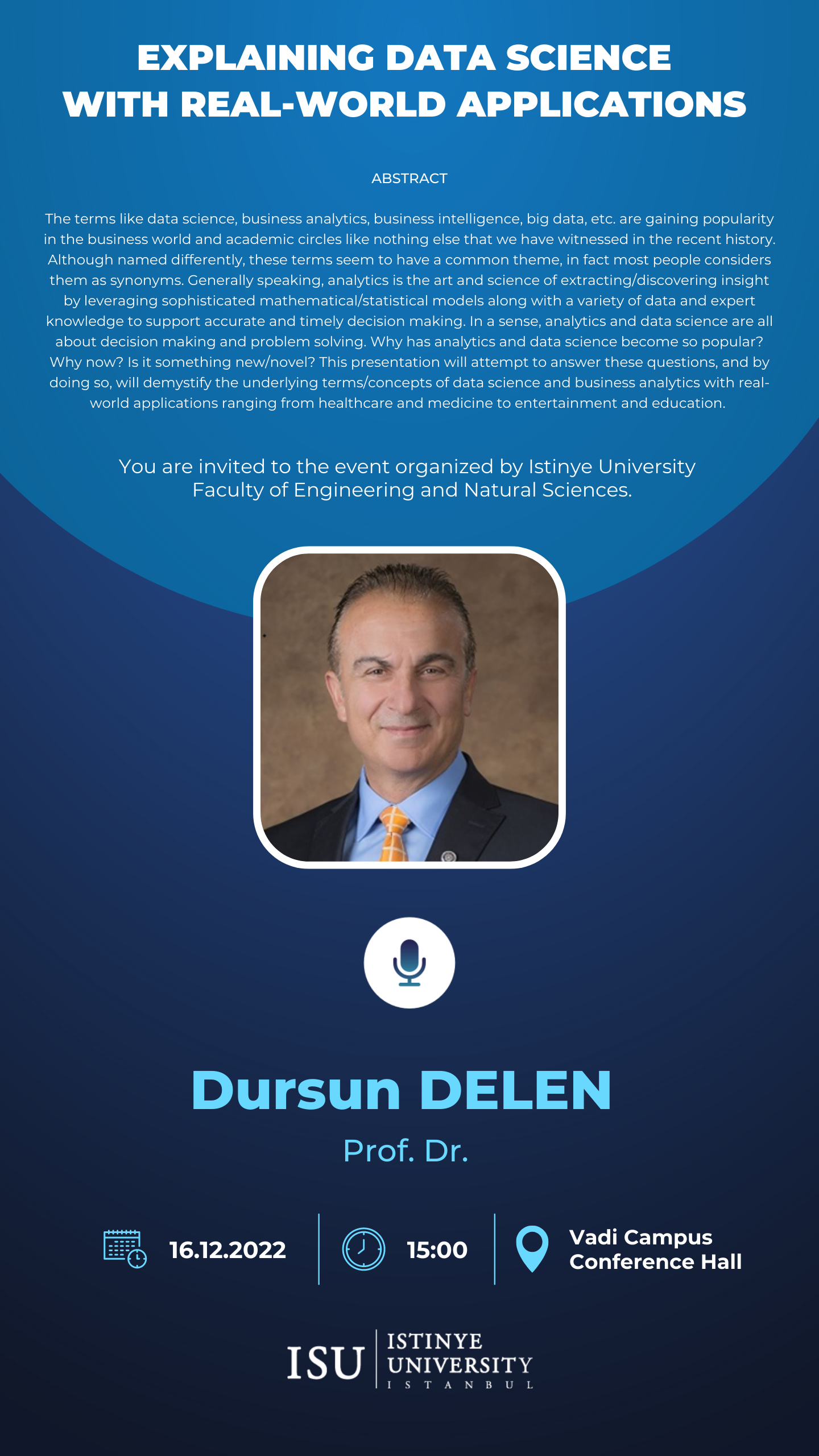 Explaining Data Science with Real-World Applications | İstinye University