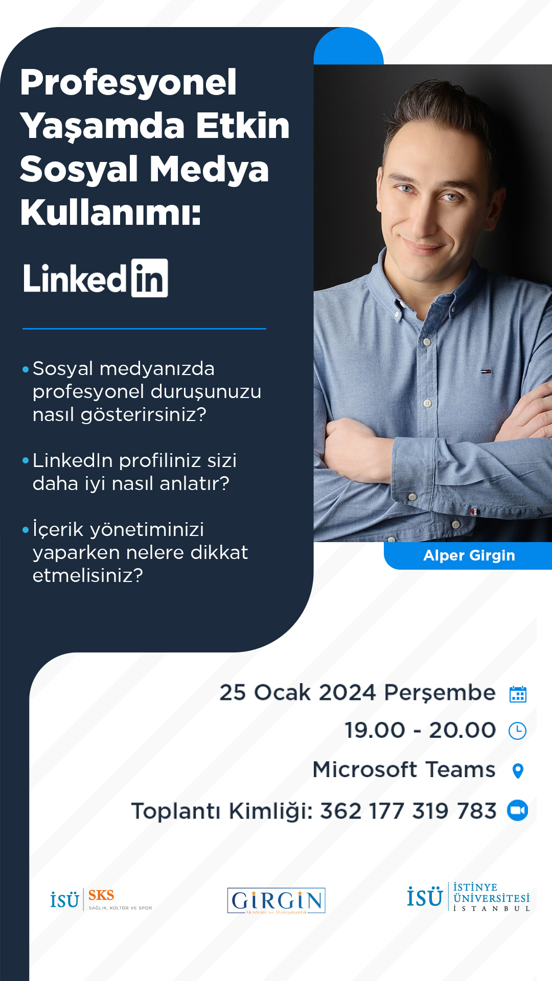 Profesyonel Yaşamda Etkin Sosyal Medya Kullanımı: LinkedIn | İstinye ...
