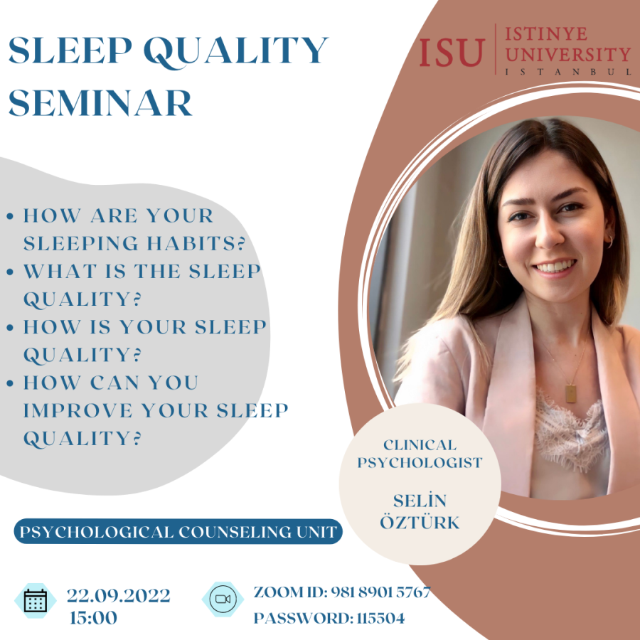 Sleep Quality Seminar | İstinye University
